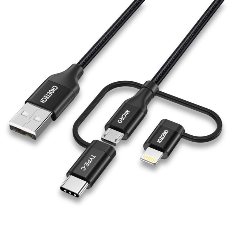 Multi USB Cable 3 in 1 Braided Cable with Lightning / Type C / Micro ...